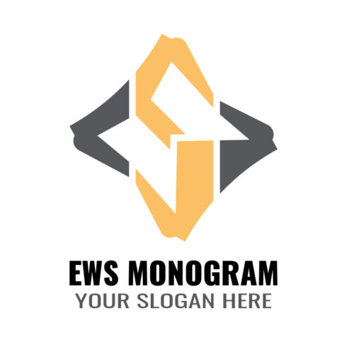 EWS Monogram Letter Logo Design - MasterBundles