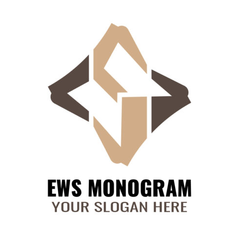 EWS Monogram Letter Logo Design - MasterBundles
