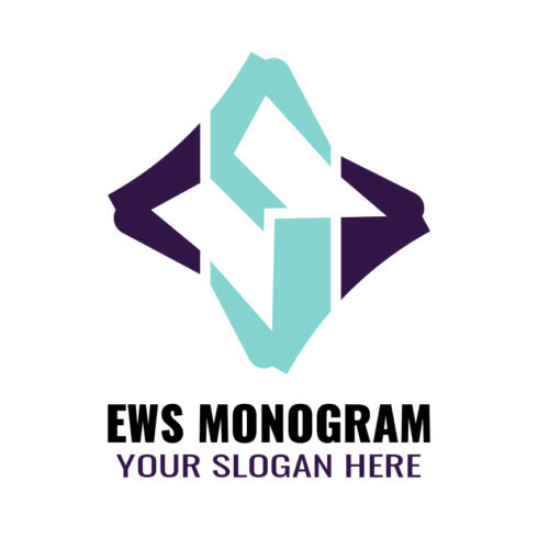 EWS Monogram Letter Logo Design - MasterBundles