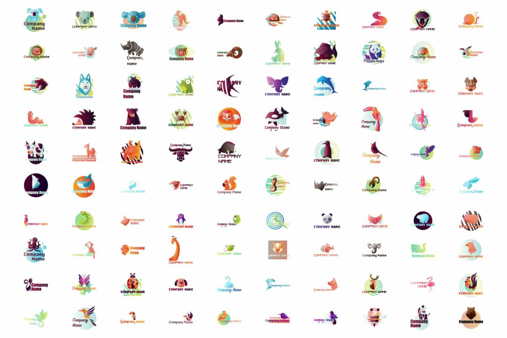 100X Animal Logo Illustrations – MasterBundles