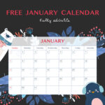 Free January Calendar with Holidays – MasterBundles