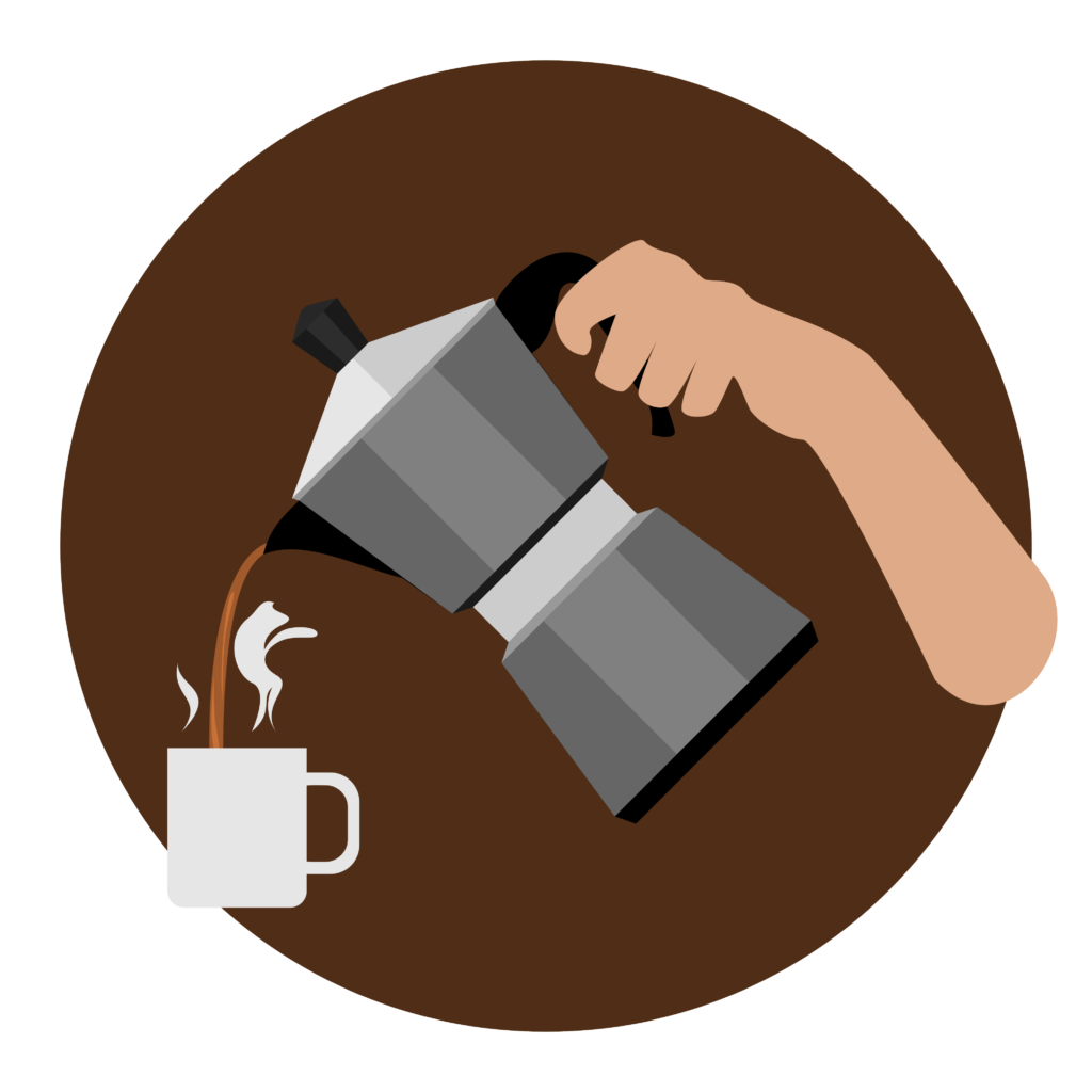 Percolator Coffee Instruction Vector Illustration Icons Set - MasterBundles