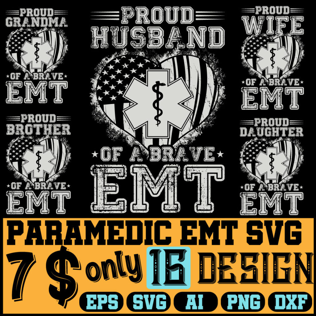 T-shirt Paramedic EMT SVG Design - MasterBundles