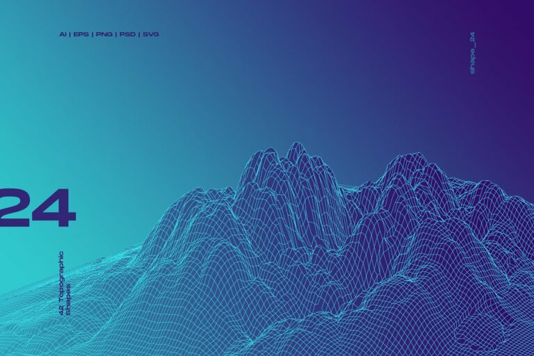 42 Topographic Shapes – MasterBundles