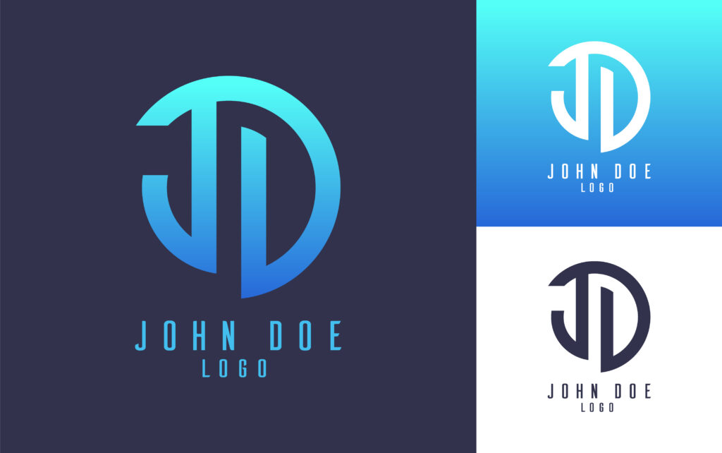 JD Alphabet Colorful Corporate Logo Template - MasterBundles