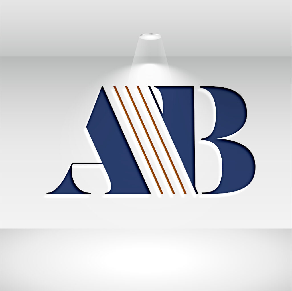 A B Initial Letter Logo Design, Graphic Alphabet Symbol for Corporate ...