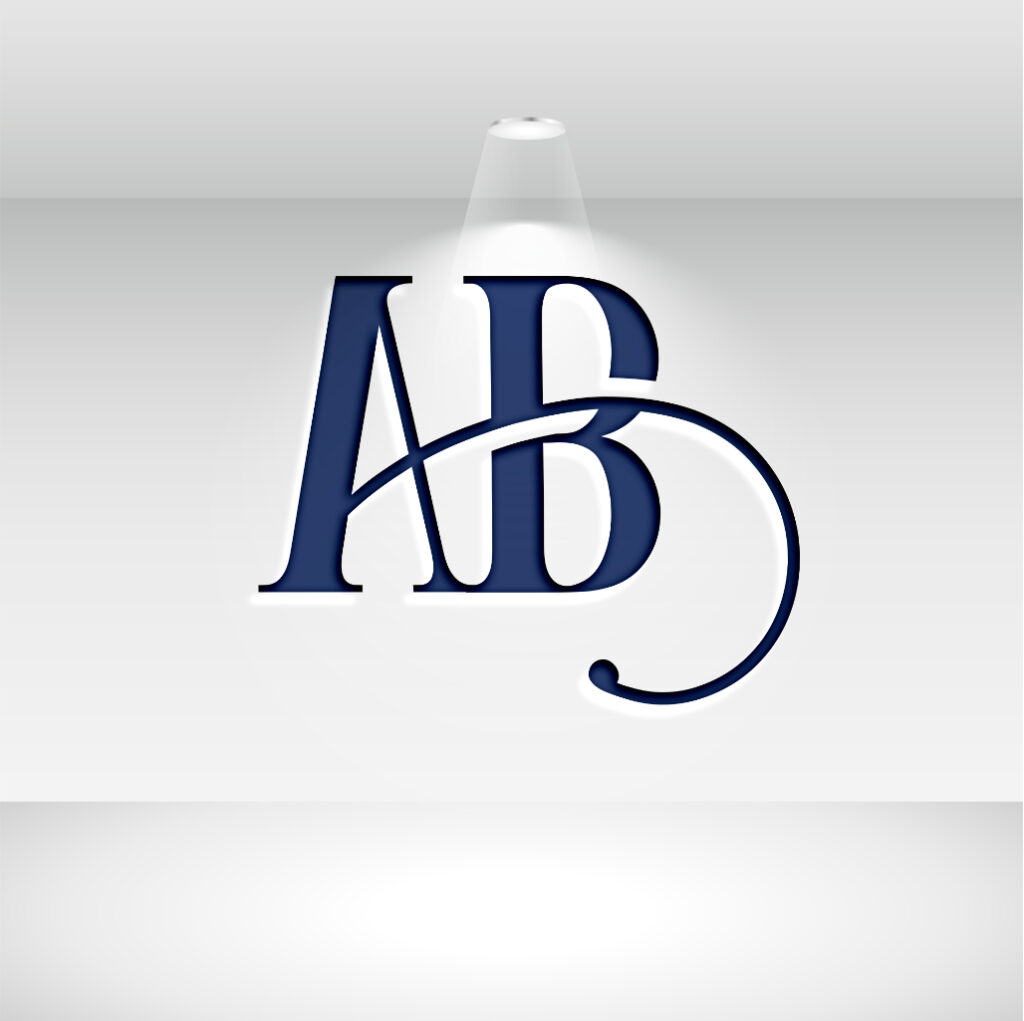 A B Initial Letter Logo Design, Graphic Alphabet Symbol for Corporate ...