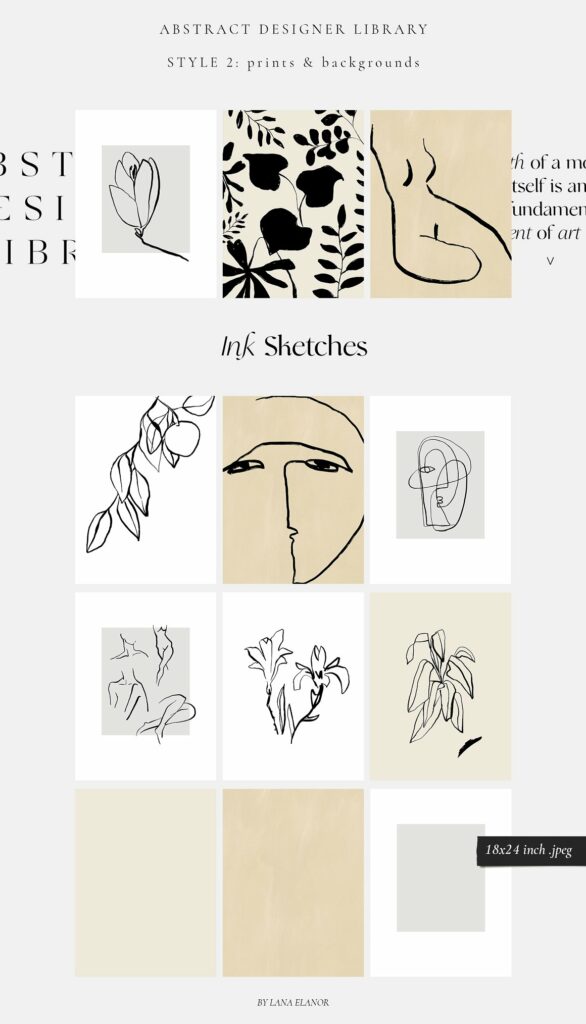 Abstract Design Library Shapes – MasterBundles