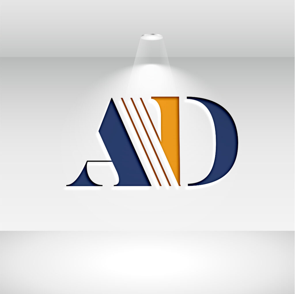 A D Initial Letter Logo Design, Graphic Alphabet Symbol for Corporate ...