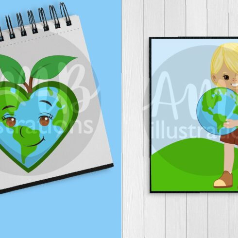 Save the Earth, Earth Day Clipart | MasterBundles