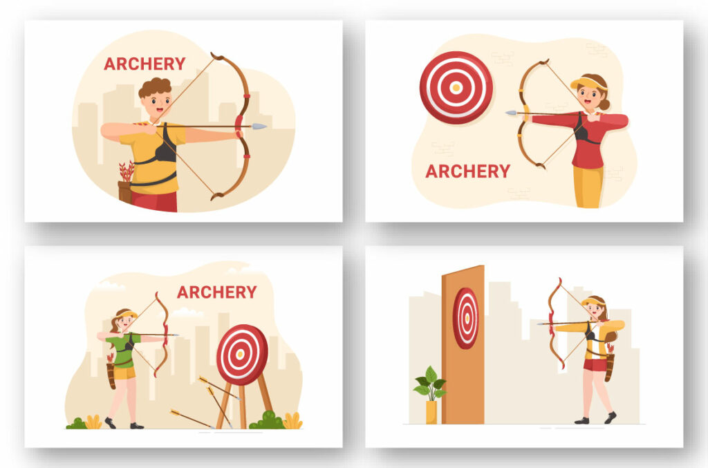 13 Archery Sport Illustration - MasterBundles