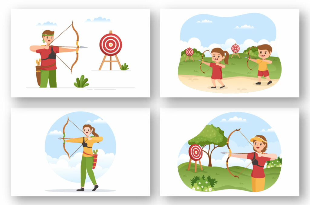 13 Archery Sport Illustration - MasterBundles