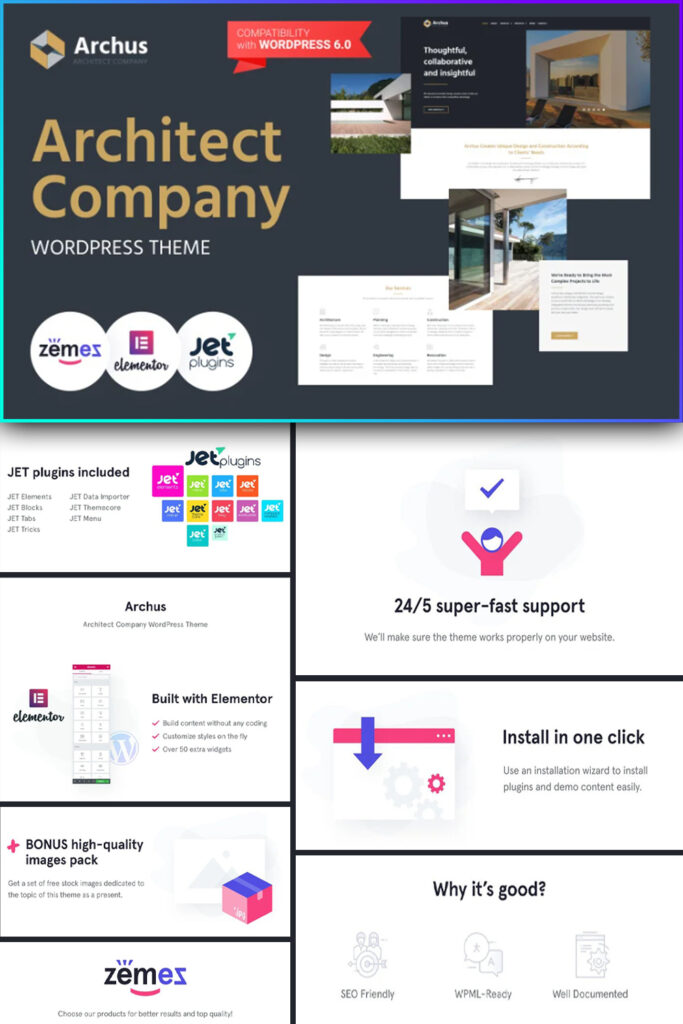 Archus - Architect Company WordPress Theme – MasterBundles