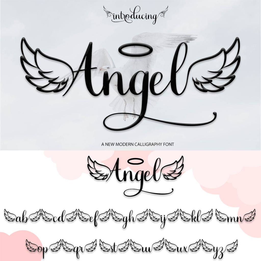 Script Font Angel Design - MasterBundles