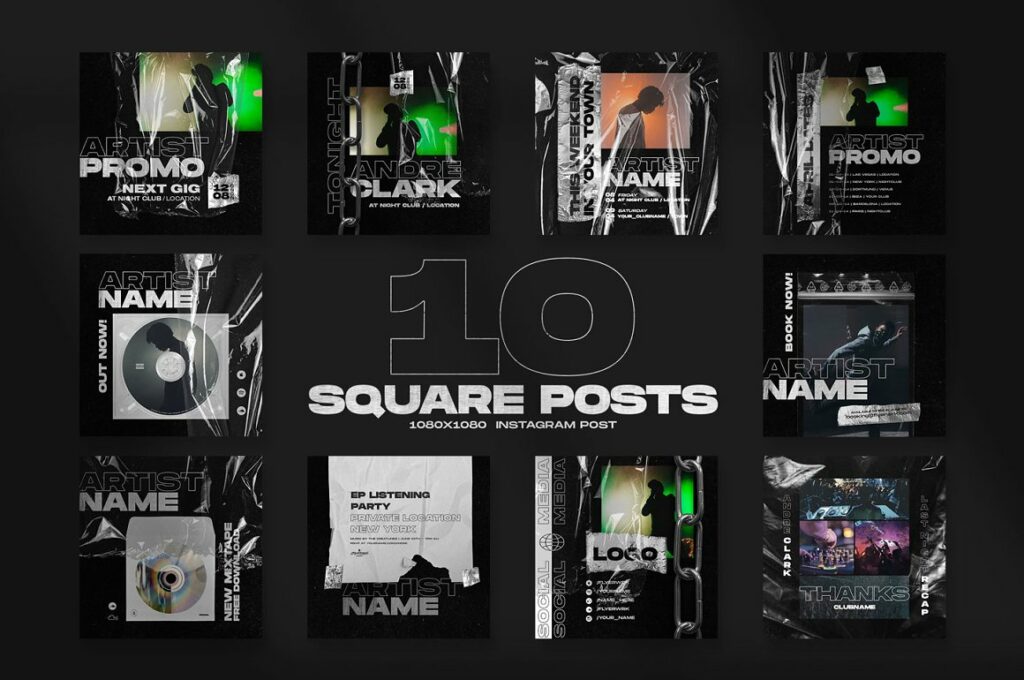 Epic Artist Promo - Social Templates – MasterBundles