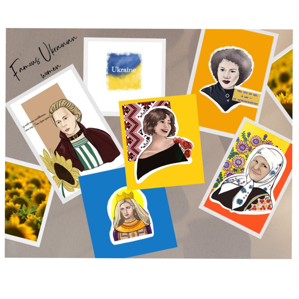 Stickers of Famous Ukrainian Women PNG Design - MasterBundles