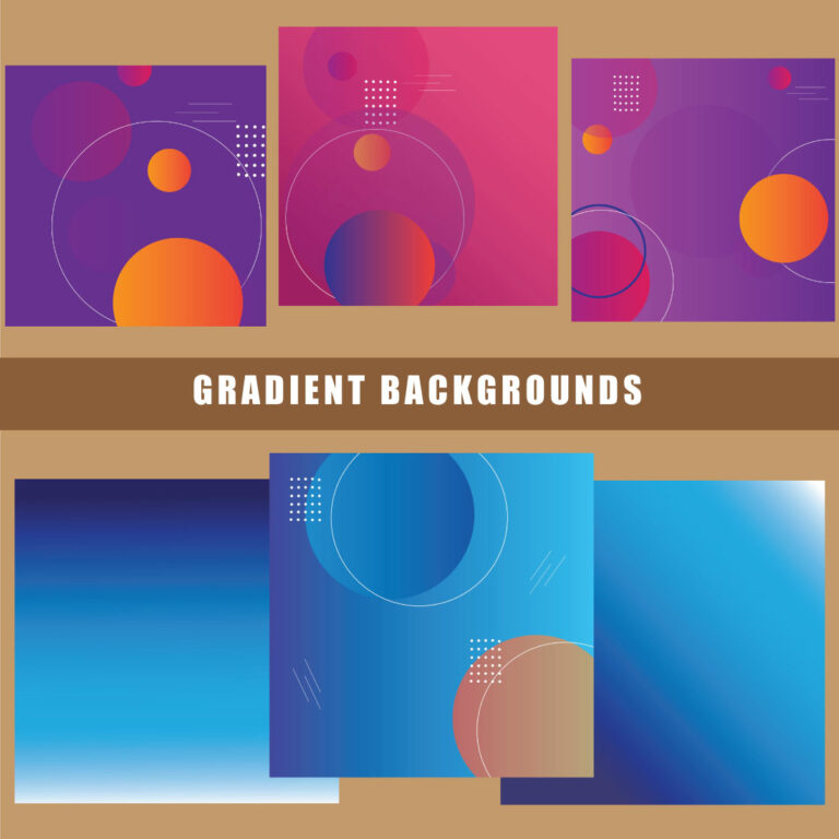 Beautiful Gradient Backgrounds - MasterBundles