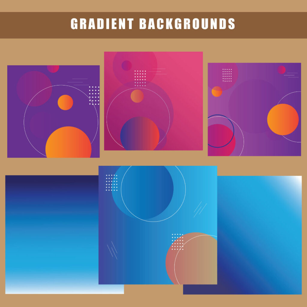 Beautiful Gradient Backgrounds - MasterBundles
