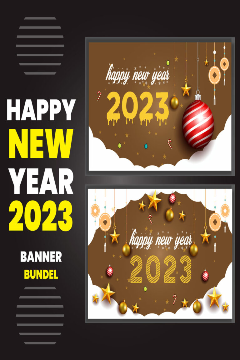 Happy New Year 2023 Banner Design - MasterBundles