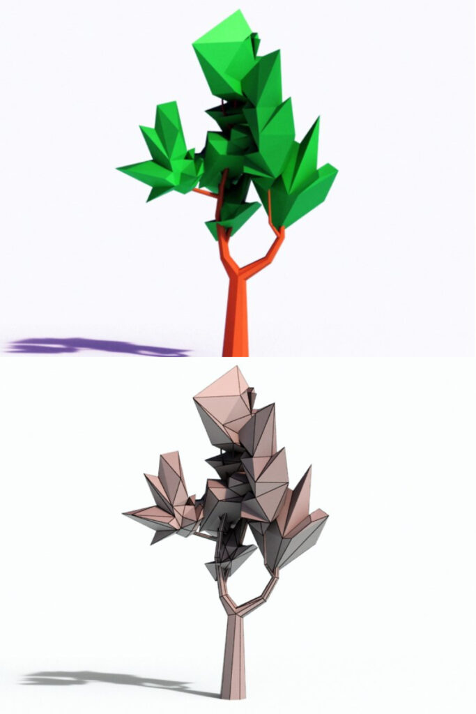 Beautiful Low Poly Tree – MasterBundles