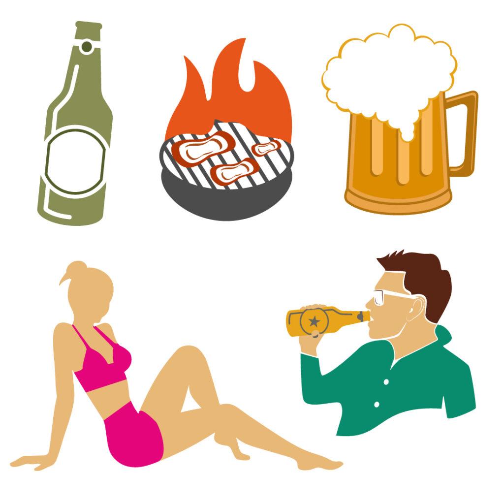 Barbeque Party Set Combo Design - MasterBundles