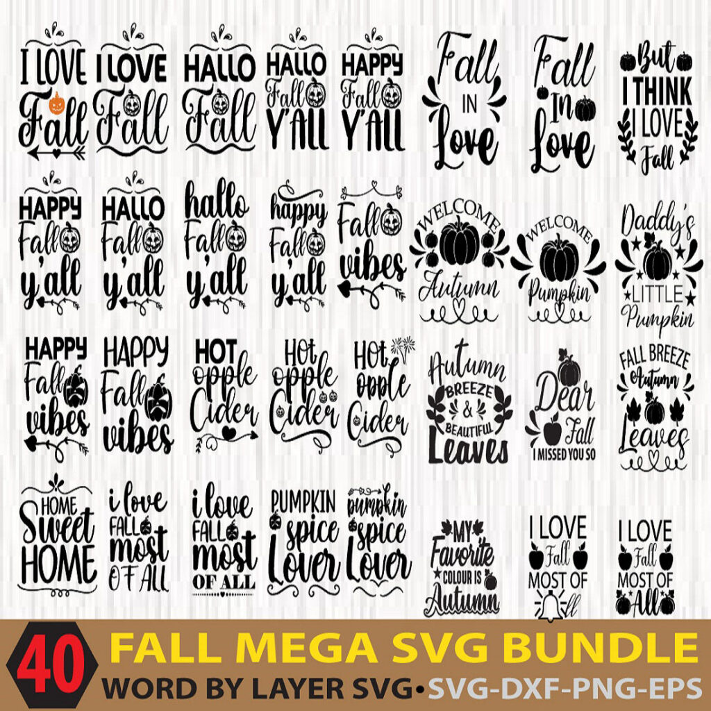 Fall Mega SVG Bundle - MasterBundles
