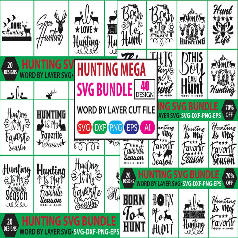 Hunting Mega SVG Bundle - MasterBundles