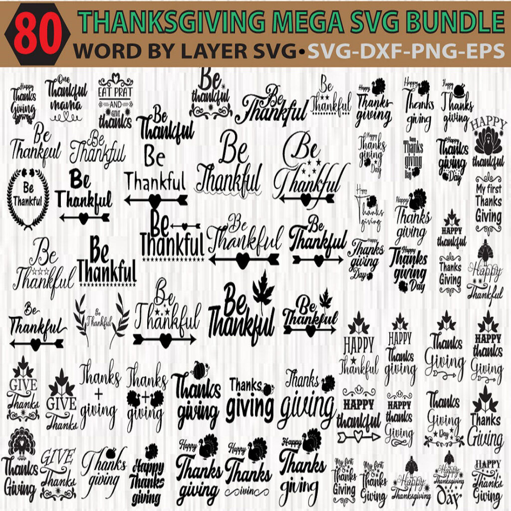 Thanksgiving Mega SVG Bundle - MasterBundles