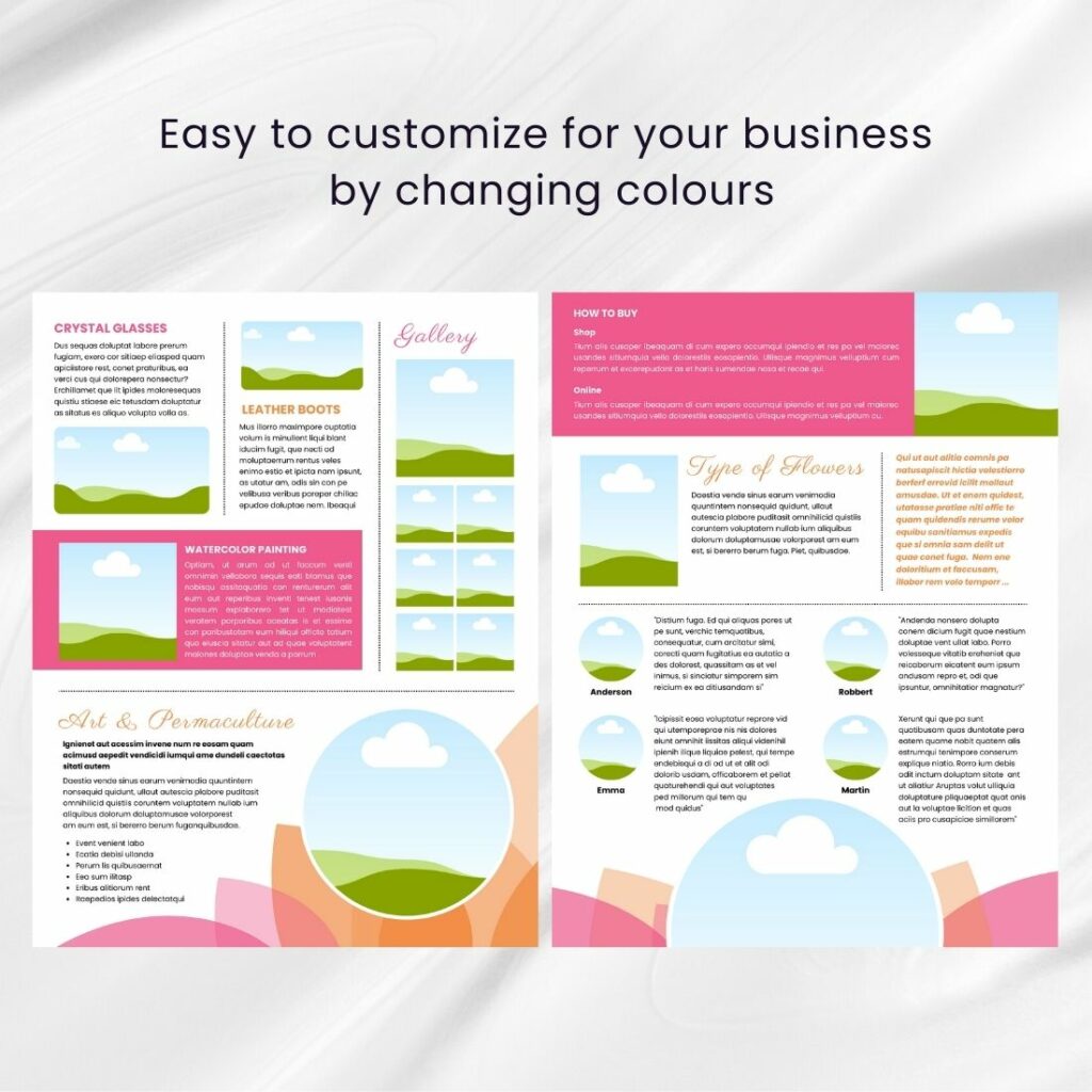 Canva Business Newsletter Template - MasterBundles