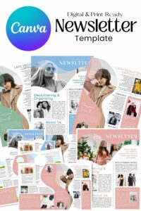Canva Newsletter Template Fashion - MasterBundles