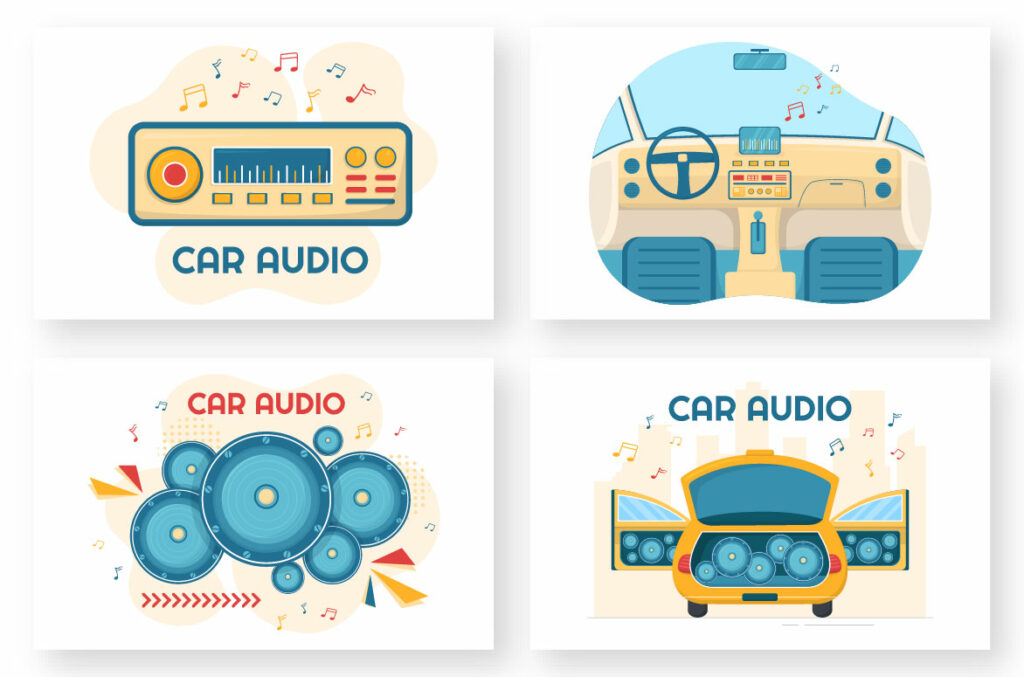 10 Car Audio Illustration - MasterBundles