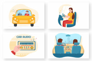 10 Car Audio Illustration - MasterBundles