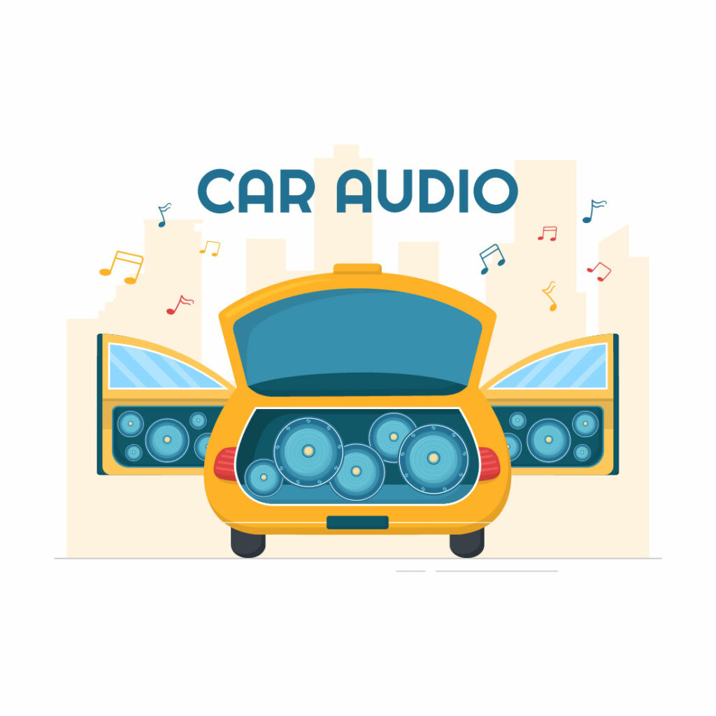 10 Car Audio Illustration - MasterBundles
