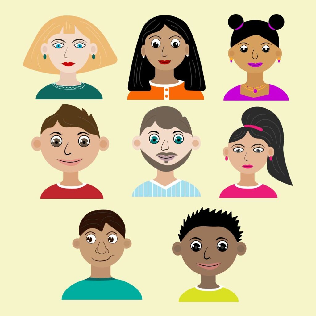 Girls and Boys Character Design - MasterBundles