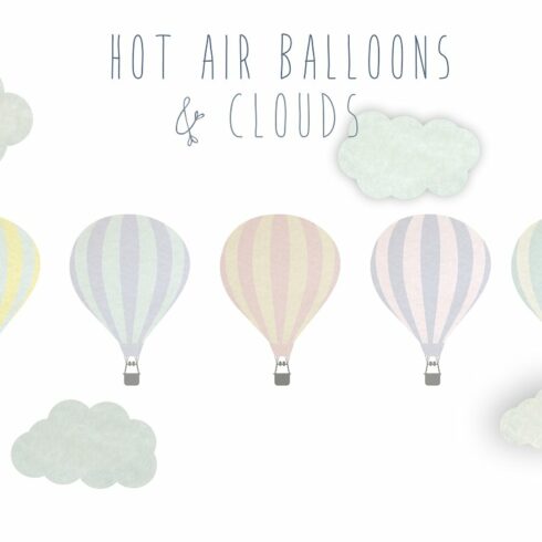 Hot Air Balloons Clip Art Set 1 – MasterBundles