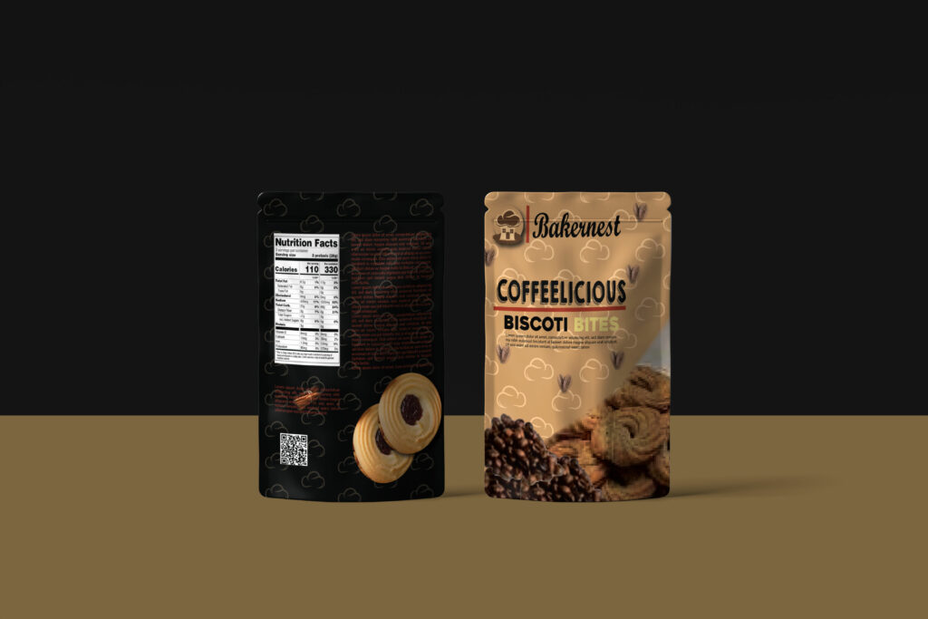BAKERNEST| BISCUIT AND BAKING HUB|Editable Pouch Label Template ...
