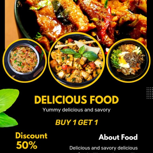 Food digital menu template for Restaurants or cafe bar only in $15 ...