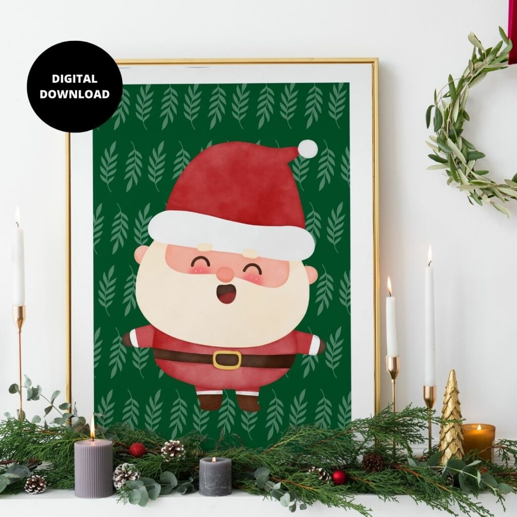 Christmas digital download printable posters - MasterBundles