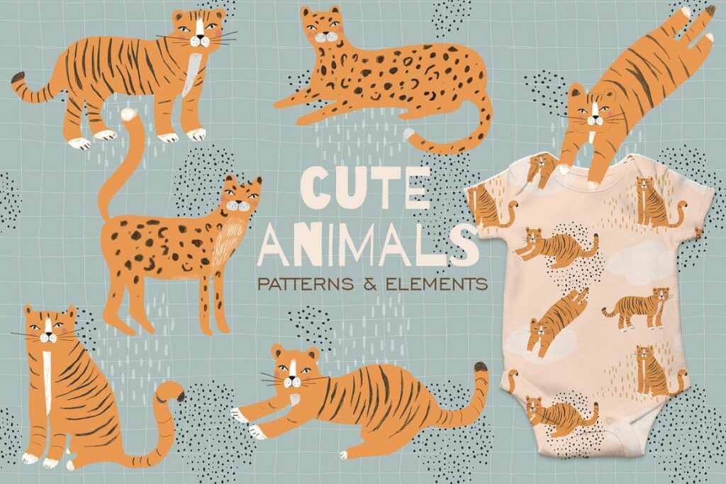 Wild Animals Patterns – MasterBundles