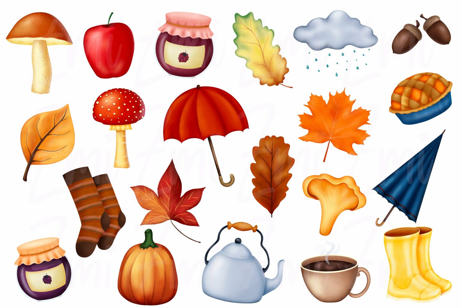 Cozy Autumn PNG Bundle| Fall Clipart – MasterBundles