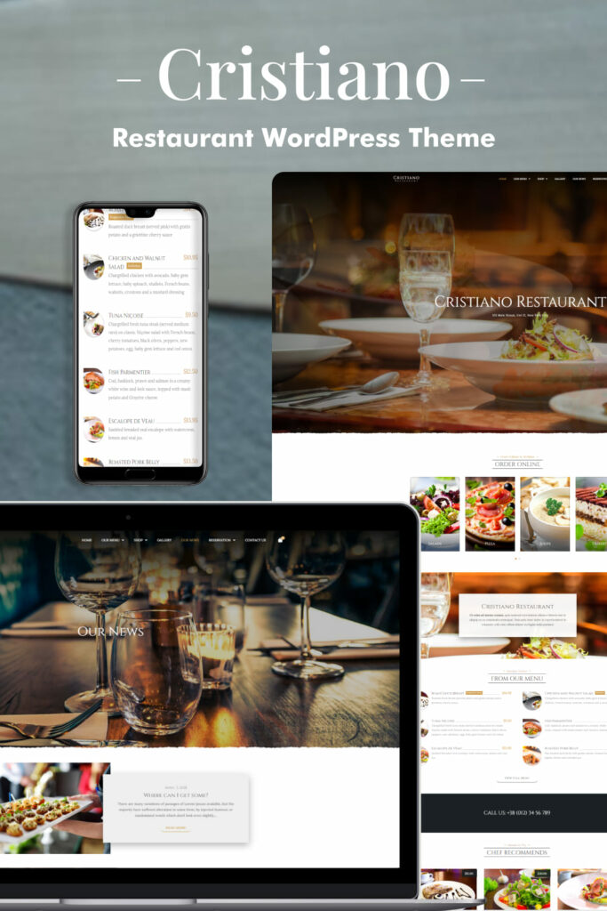 Cristiano - Restaurant WordPress Theme – MasterBundles
