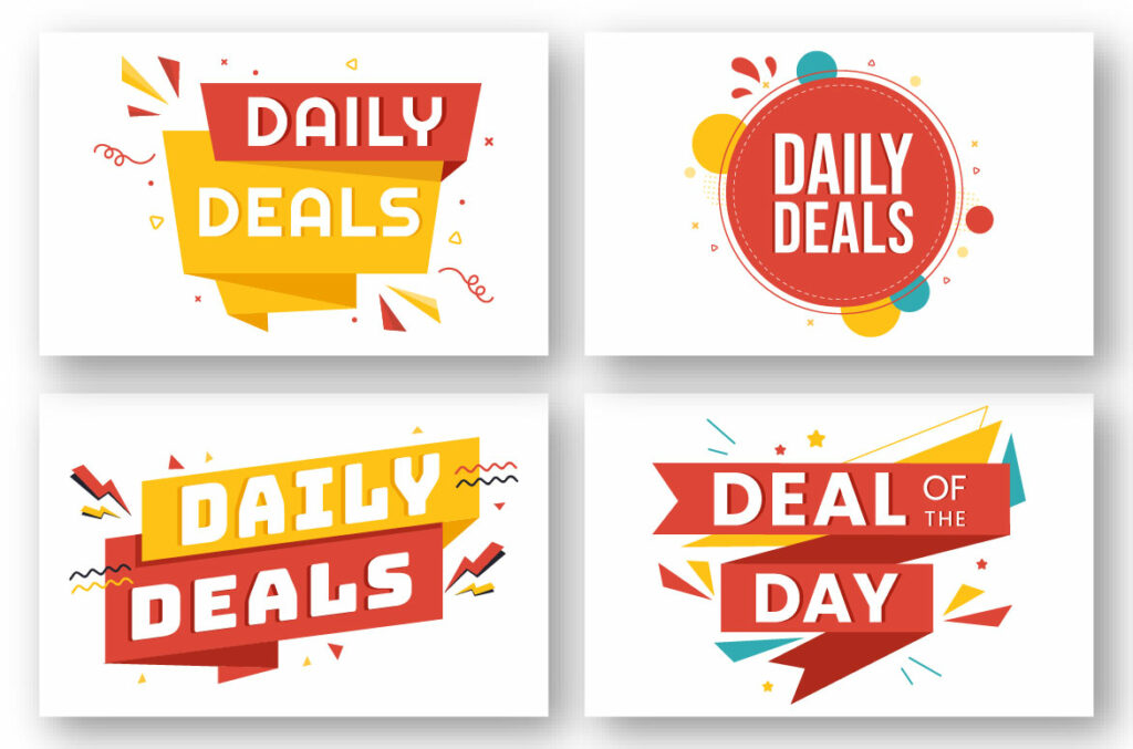 17 Daily Deals of The Day Illustration - MasterBundles