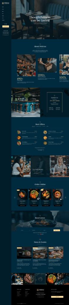 Delicioz - Restaurant WordPress Theme – MasterBundles