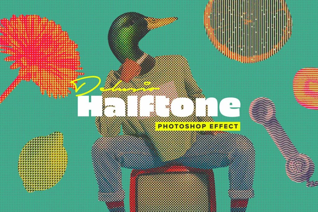 Delusio Halftone Photoshop Effect – MasterBundles