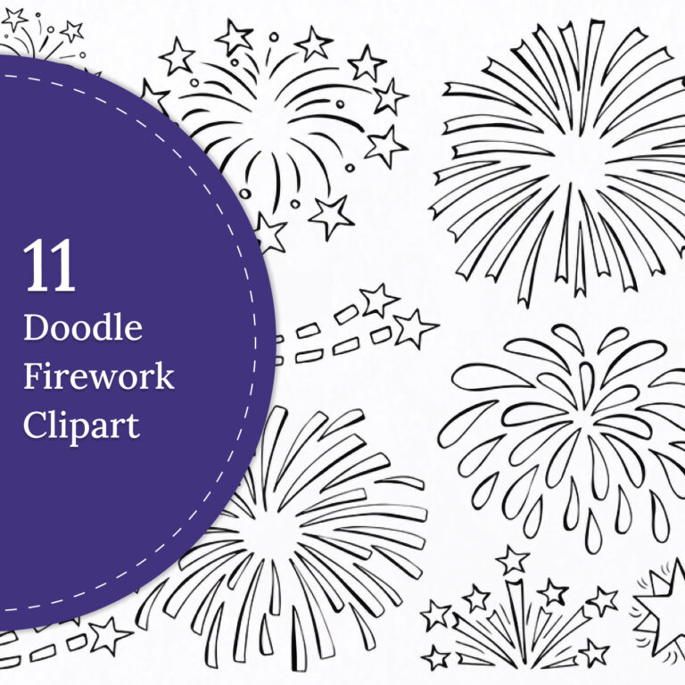 Doodle Firework Clipart – MasterBundles