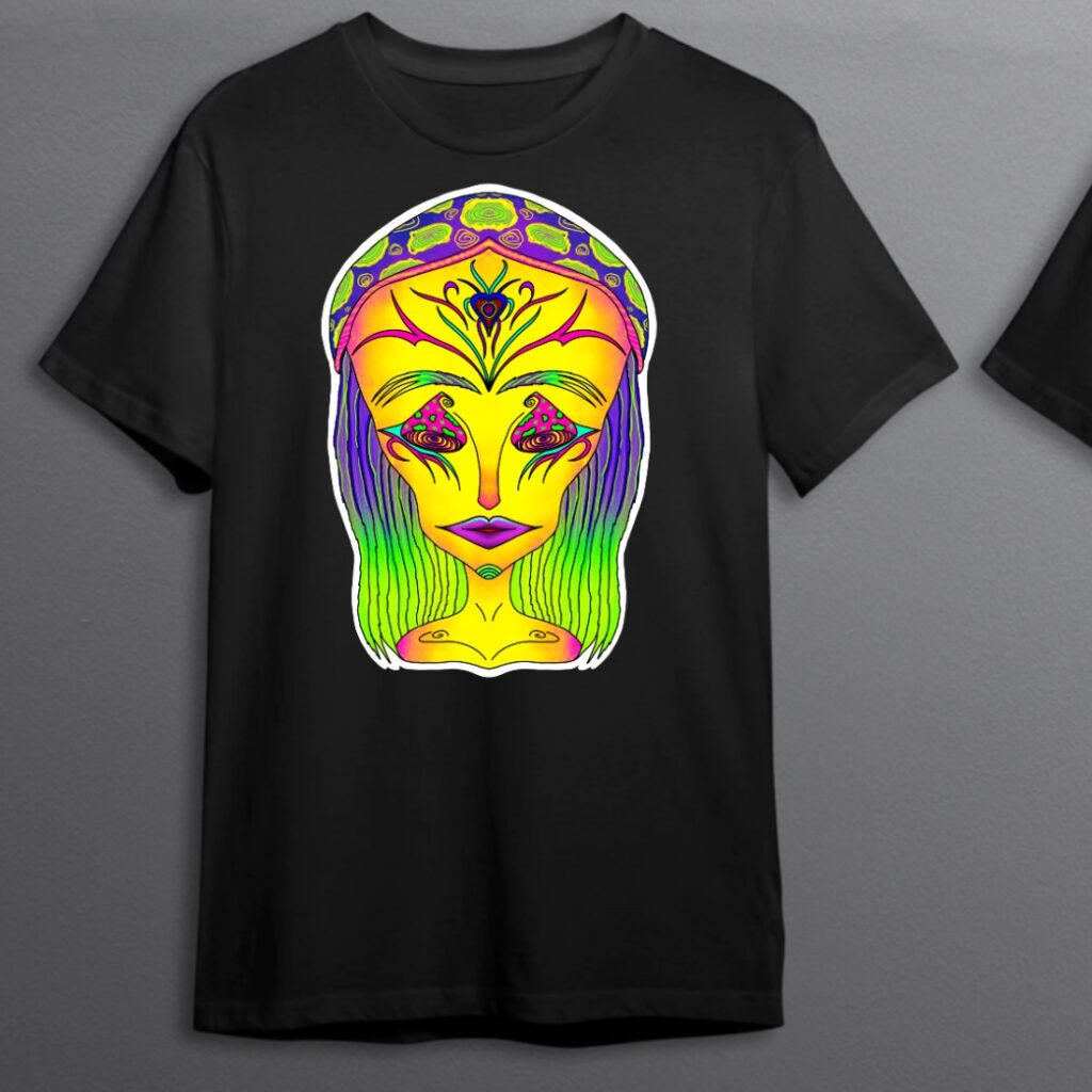 3 Stickers in Psychedelic Style - MasterBundles