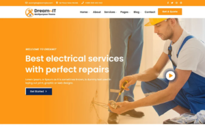 DreamIT Handyman Electrician & Plumbing Repair WordPress Theme ...