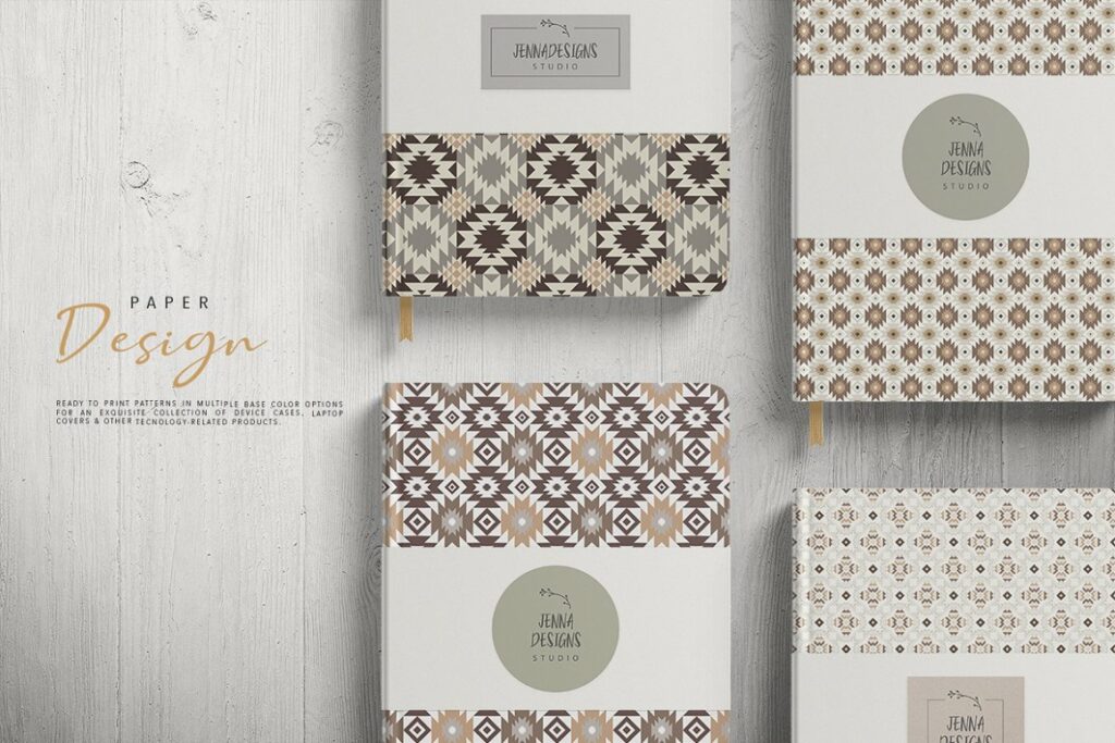 Earthy Aztec Vector Pattern Set – MasterBundles