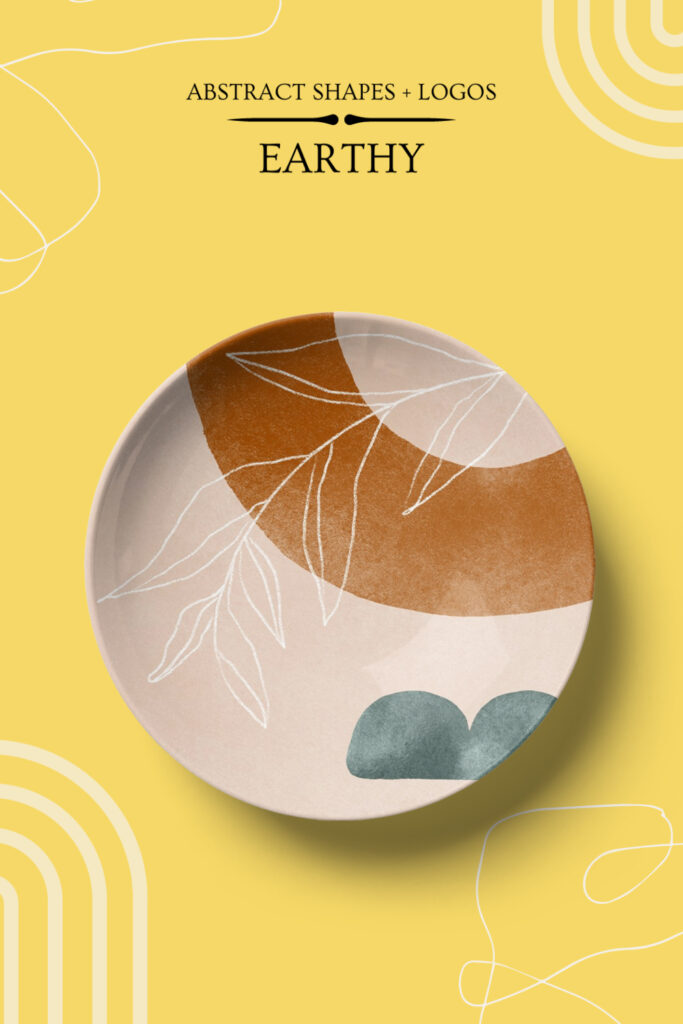 Earthy Abstract Shapes + Logos – MasterBundles