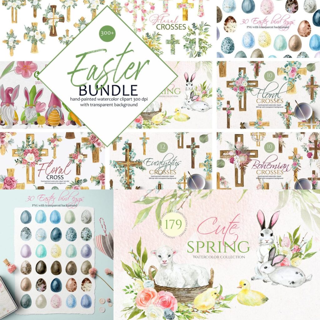 Easter Symbols Illustration – MasterBundles